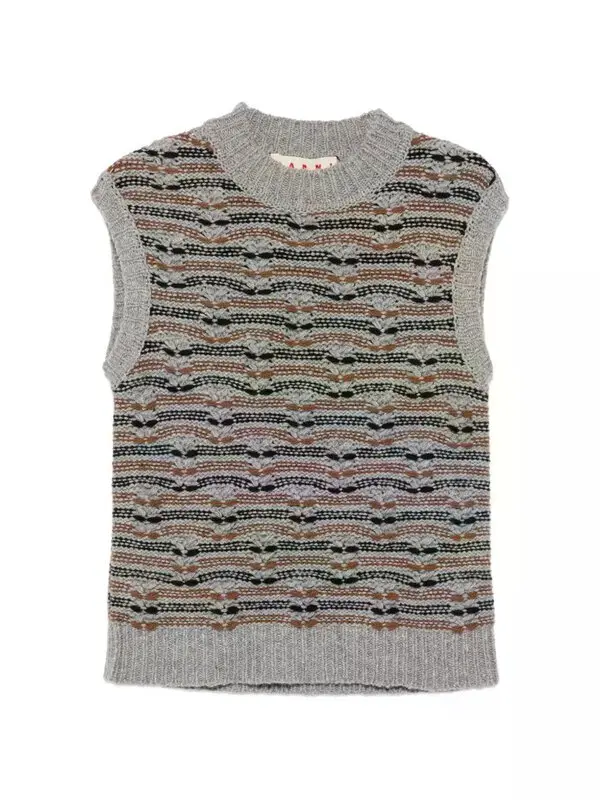 Marni Patterned Sleeveless Sweater