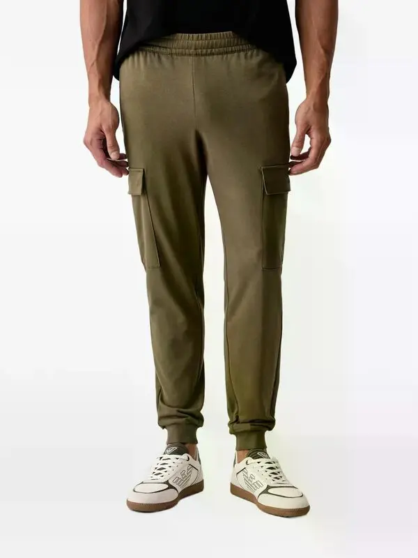 EA7 Logo-print Cargo Track Pants