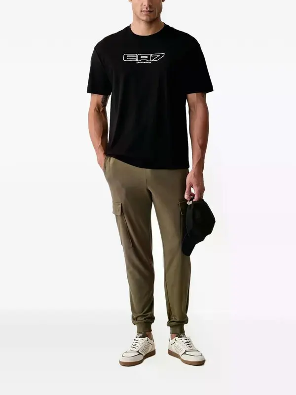 EA7 Logo-print Cargo Track Pants