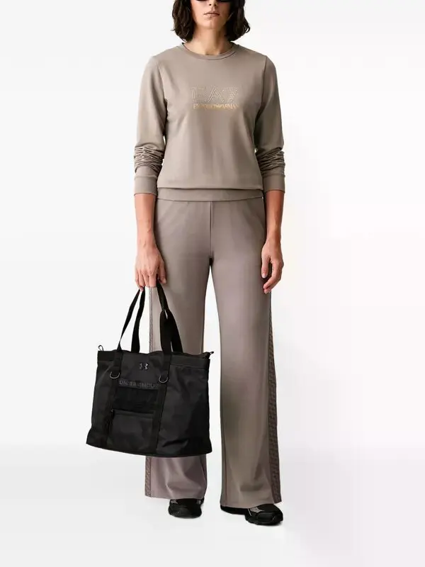 EA7 Logo-embellished Sweatshirt - Neutrals