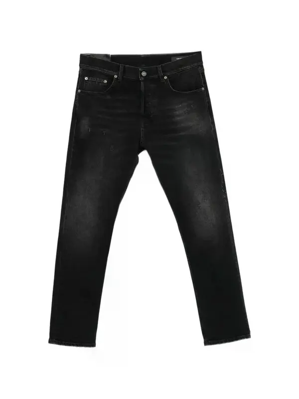 DONDUP Distressed Logo-patch Jeans
