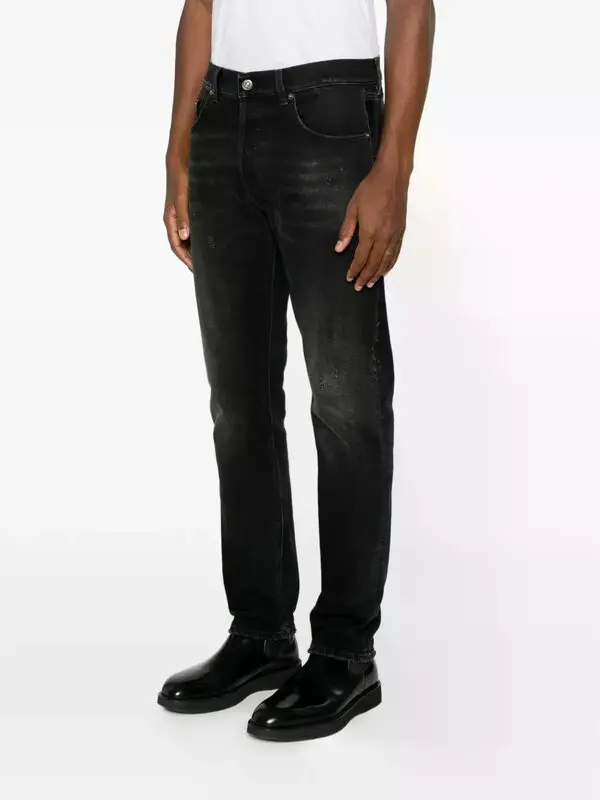 DONDUP Distressed Logo-patch Jeans