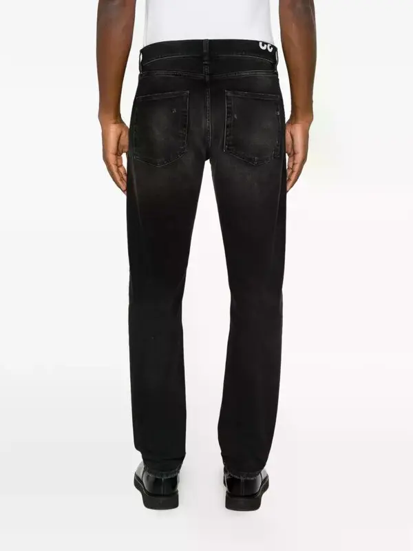 DONDUP Distressed Logo-patch Jeans