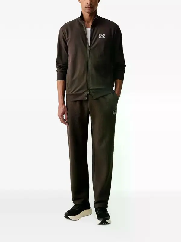 EA7 Logo-print Zip-up Sweatshirt