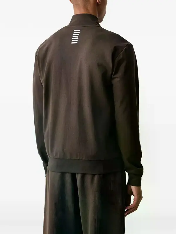 EA7 Logo-print Zip-up Sweatshirt