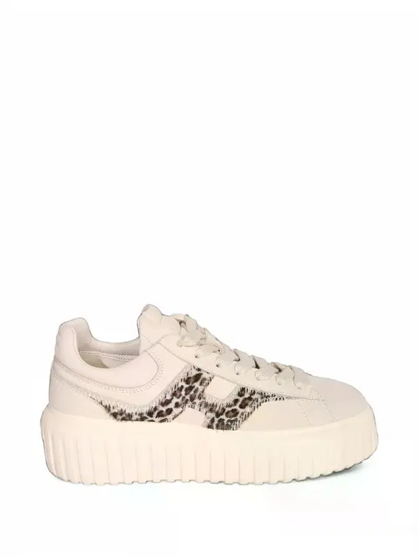 Hogan Leopard-print Platform Sneakers
