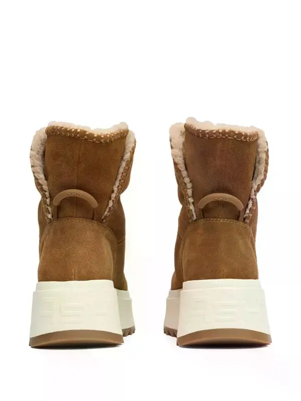 Ash Marble Fur-lined Snow Boots