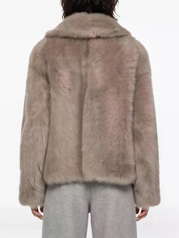 SALVATORE SANTORO Shearling Shawl-collar Coat