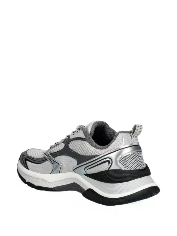 EA7 Mesh-panelled Logo-print Sneakers