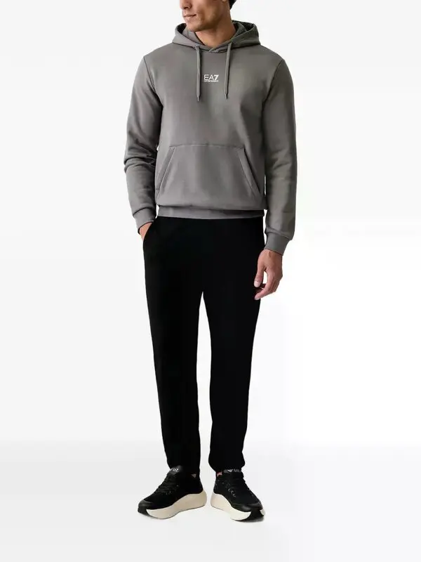 EA7 Logo-print Drawstring Hoodie