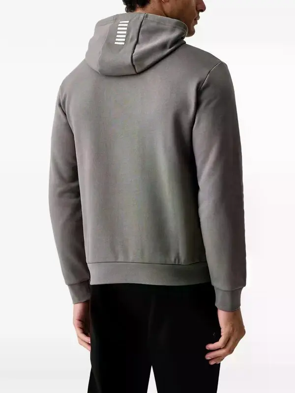 EA7 Logo-print Drawstring Hoodie