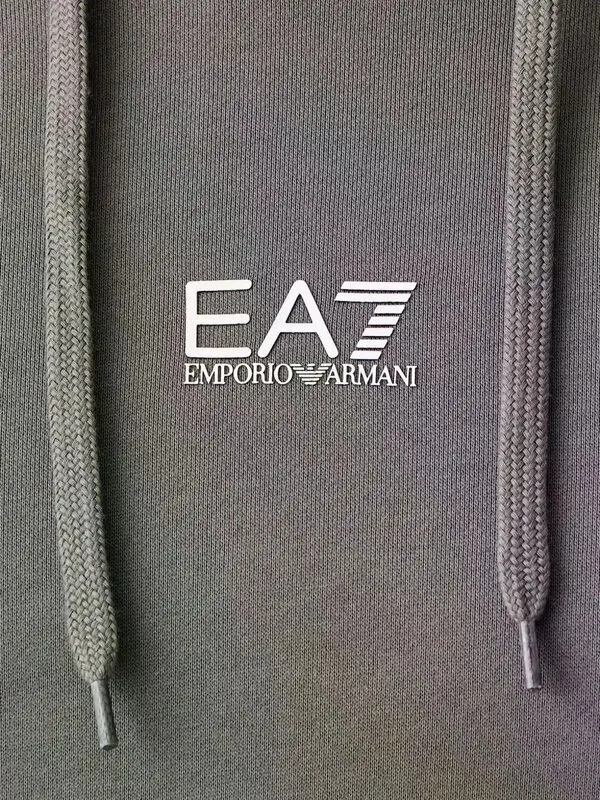 EA7 Logo-print Drawstring Hoodie