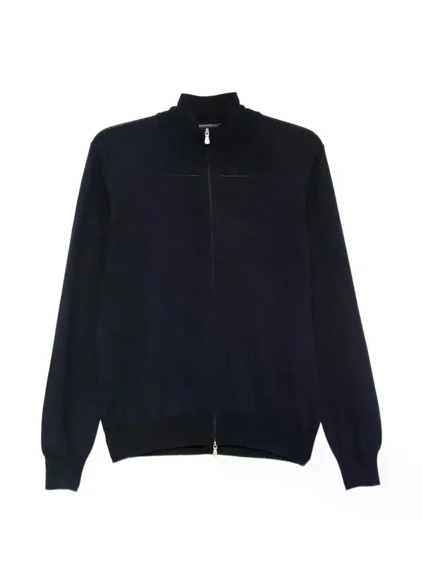 Tagliatore Raymond Zip-up Virgin-wool Cardigan