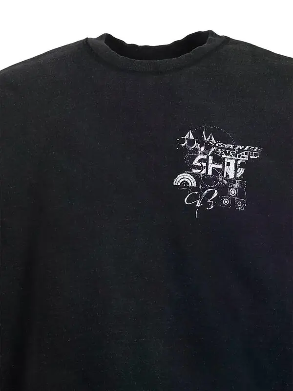 SHT Graphic-print Washed Sweatshirt