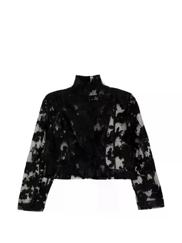 TESSITURA Roses Organza Cropped Jacket