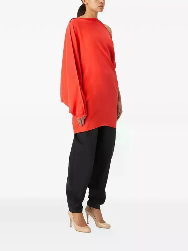 Gauge81 Ota Bias-cut Draped Mini Dress