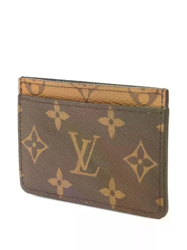 LOUIS VUITTON 2020 Monogram Reverse Card Holder - Brown