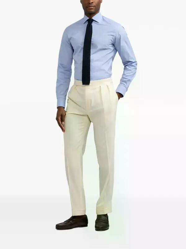 Ralph Lauren Purple Label Spread-collar Cotton Shirt