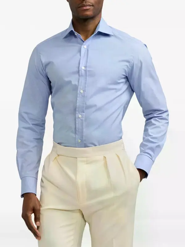 Ralph Lauren Purple Label Spread-collar Cotton Shirt