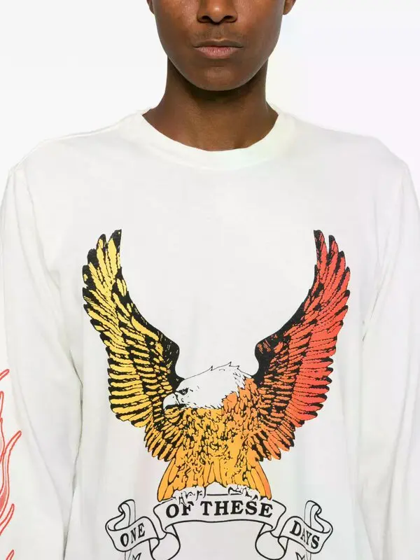 ONE OF THESE DAYS Eagle-print Long-sleeve T-shirt