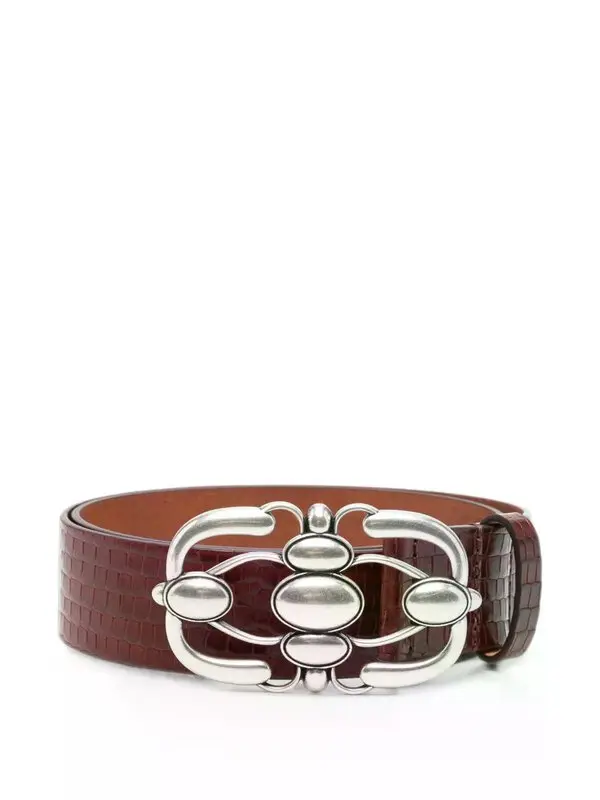Isabel Marant Étoile Mirko Croc-effect Belt - Brown