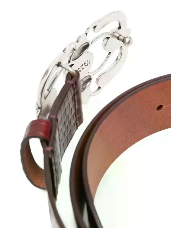Isabel Marant Étoile Mirko Croc-effect Belt - Brown