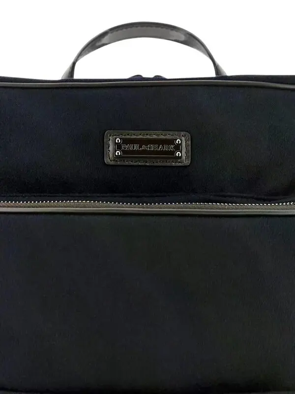 Paul & Shark Leather-trim Cashmere Backpack