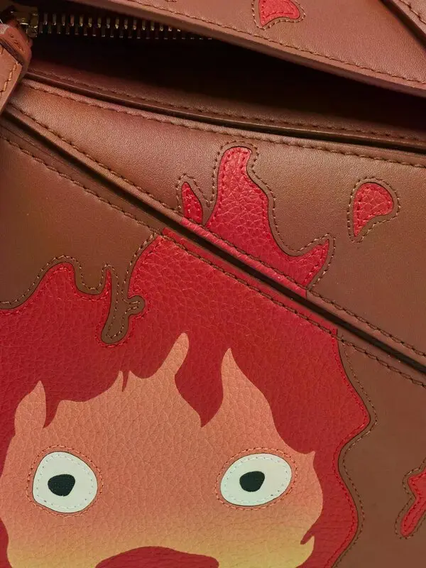 Loewe X Studio Ghibli Howl's Moving 2022 Castel Puzzle Small Shoulder Bag - Brown
