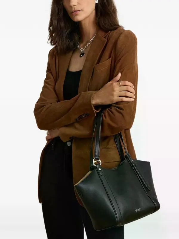 Ralph Lauren Logo-print Leather Tote Bag