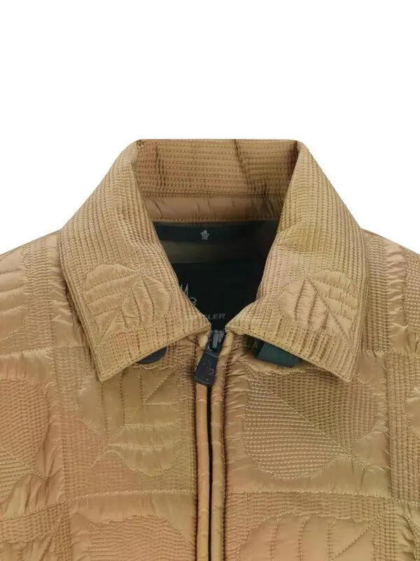 Moncler Crevoux Leaf-quilted Jacket - Brown