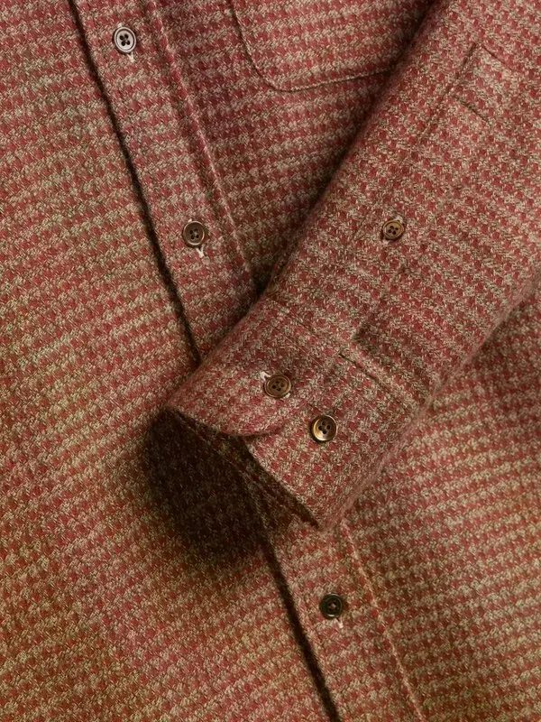 Portuguese Flannel Abstract Pied Poule Shirt