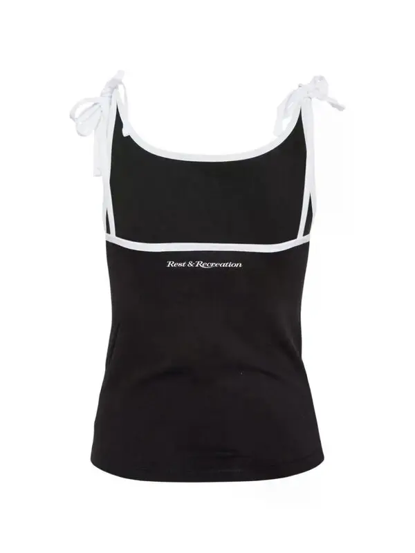 REST & RECREATION Tie-strap Logo-print Top