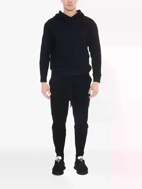 TESSITURA Ribbed-knit Low-crotch Track Pants