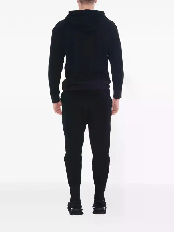 TESSITURA Ribbed-knit Low-crotch Track Pants