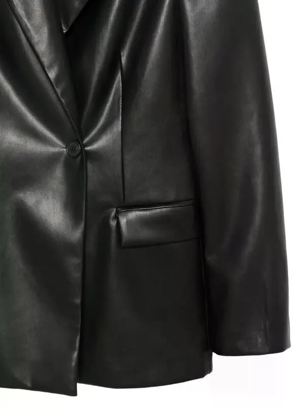 ANIYE BY Single-breasted Faux-leather Blazer