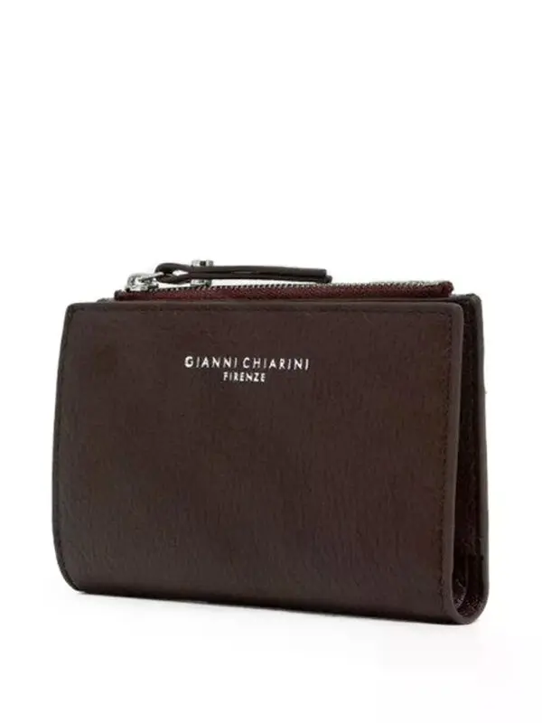 GIANNI CHIARINI Grainy Leather Wallet - Brown