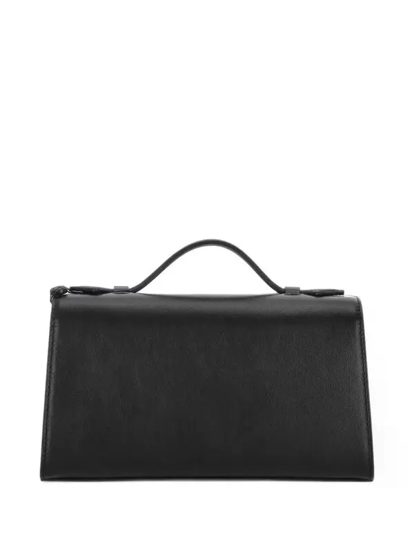Savette Turn-lock Leather Tote Bag