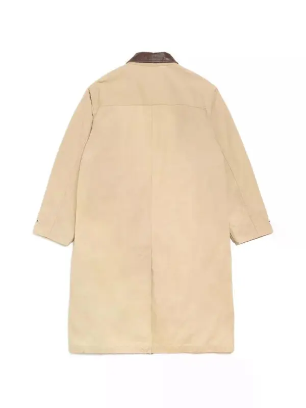 StÜssy Leather-collar Cotton Coat