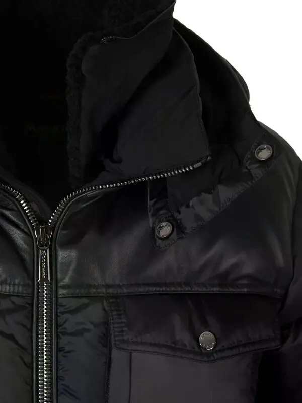 MOORER Quilted-hooded Padded Jacket