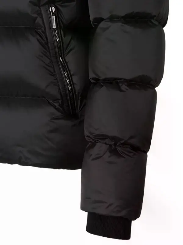 MOORER Quilted-hooded Padded Jacket