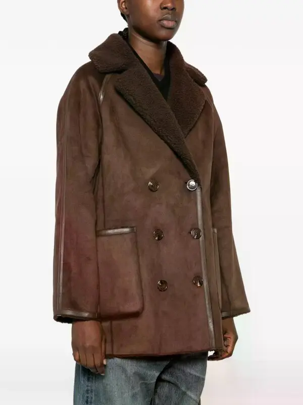 BETTA CORRADI Double-breasted Reversible Coat