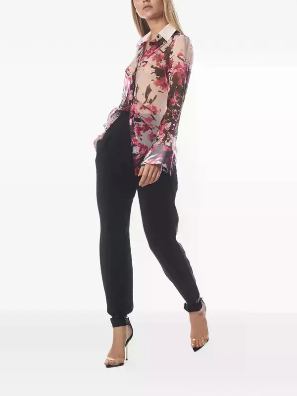 TESSITURA Floral-print Silk Shirt