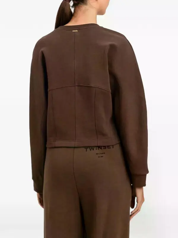 TWINSET Bustier-style Cropped Sweatshirt