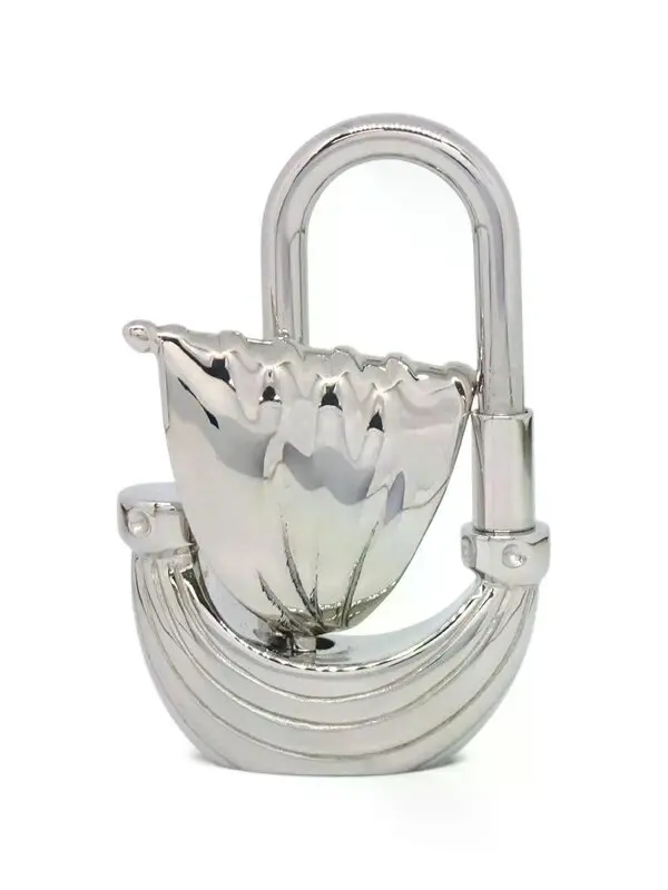 Hermès 2006 L'air De Paris Yacht Cadena Lock Bag Charm - Silver