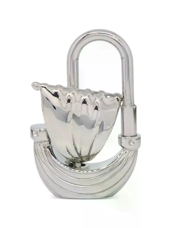 Hermès 2006 L'air De Paris Yacht Cadena Lock Bag Charm - Silver