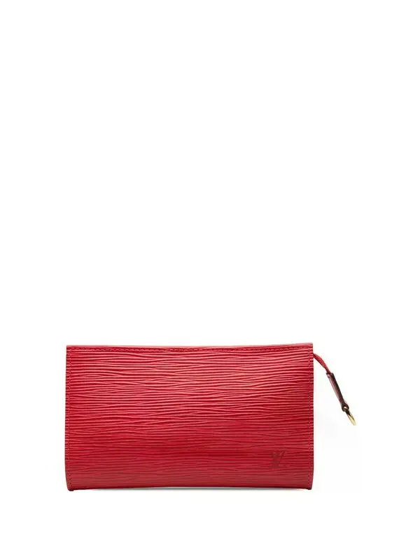 LOUIS VUITTON 1990-2010 Epi Bucket Pm Pouch - Red