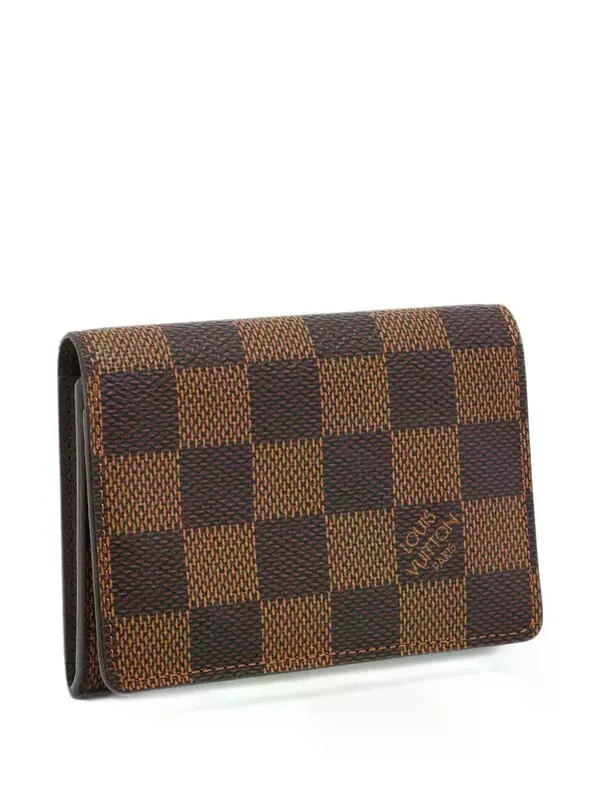 LOUIS VUITTON 2011 Envelope Damier Ebene Cardholder