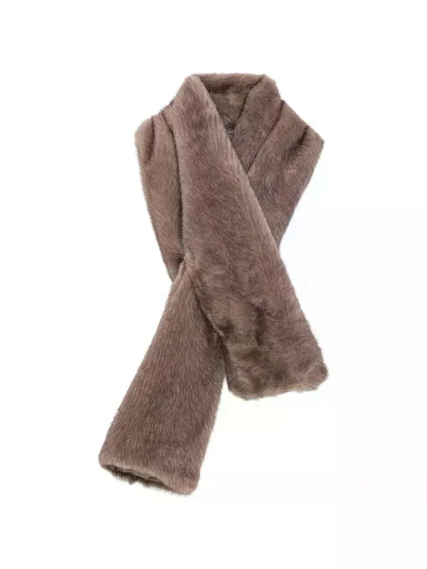 BULLY Faux-fur Scarf - Brown
