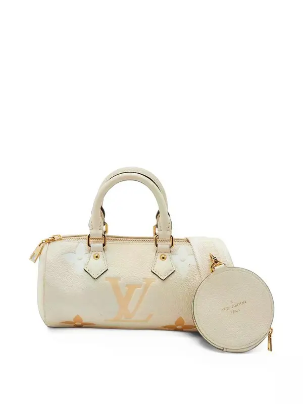 LOUIS VUITTON Papillon Bb Monogram Empreinte Leather Satchel Bag