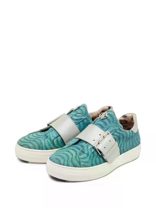 Roberto Cavalli Rcc Logo Buckle Sneakers
